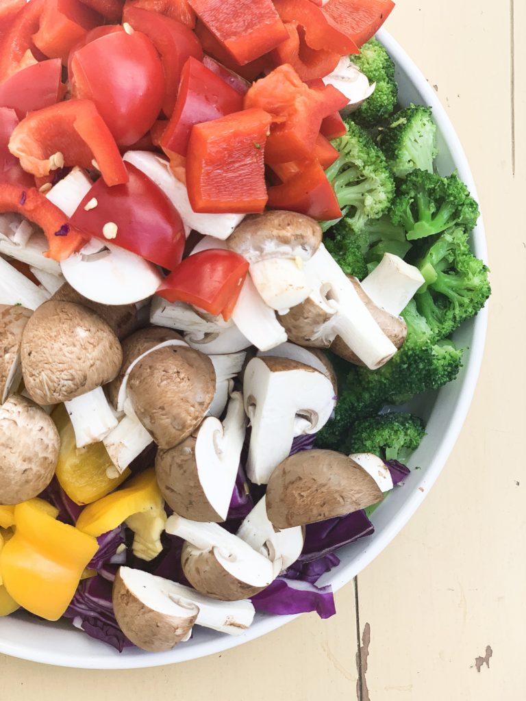 Pad Pak with Chicken (Stir Fried Vegetables) - Season & Thyme