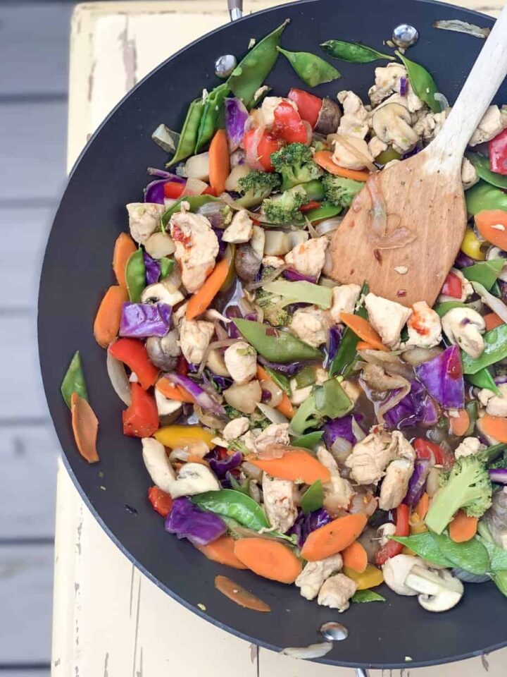 Pad Pak with Chicken (Stir Fried Vegetables) - Season & Thyme