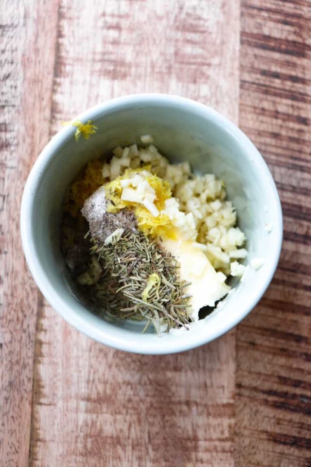 Bone-in Chicken Breast with Garlic Compound Butter Sauce - Season & Thyme