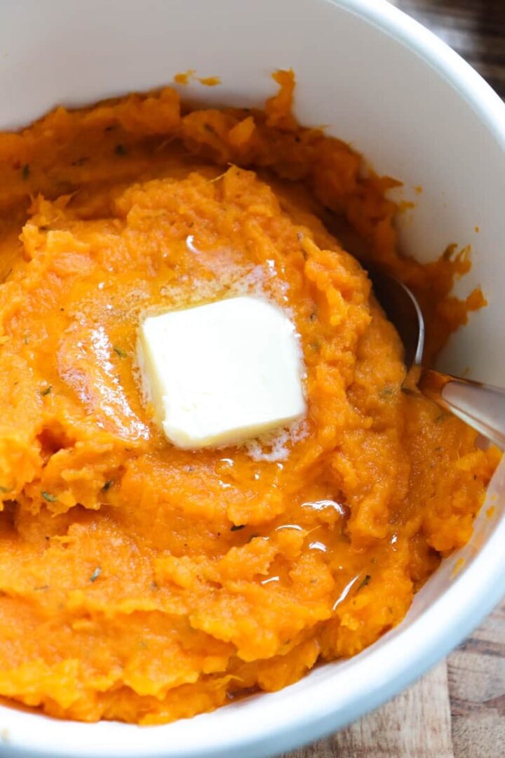 Herbes de Provence Whipped Sweet Potatoes - Season & Thyme