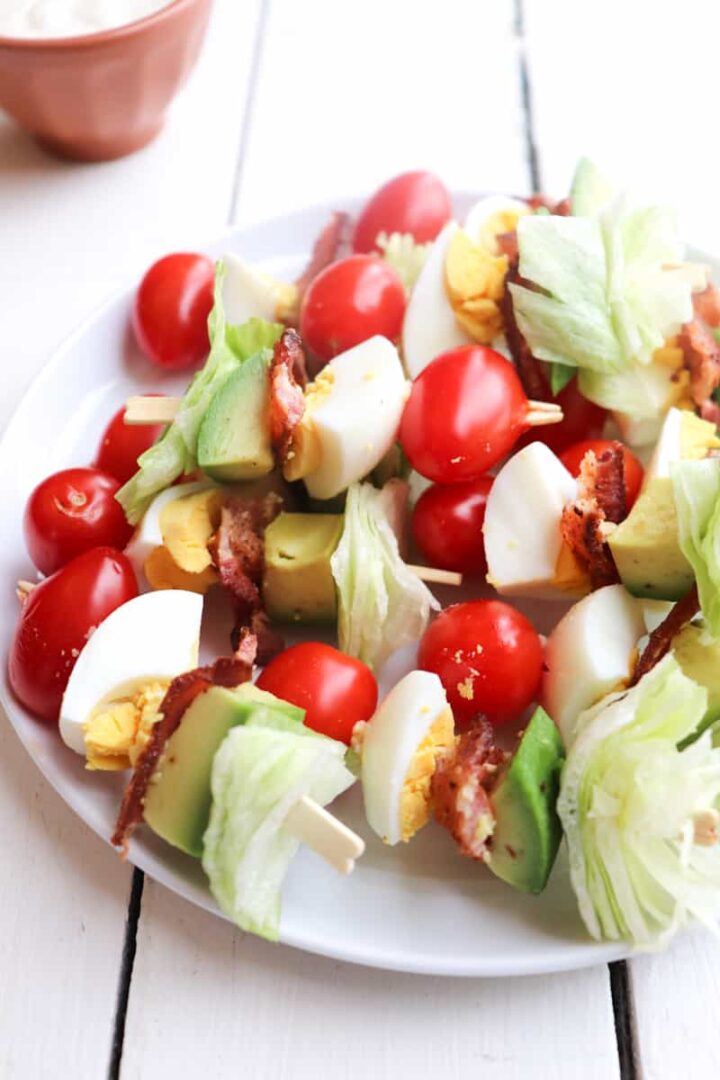 Mini Cobb Salad Kabobs - Season & Thyme