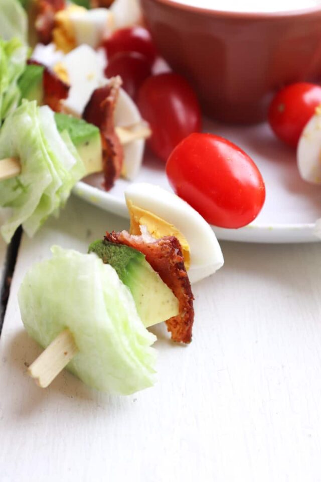Mini Cobb Salad Kabobs - Season & Thyme