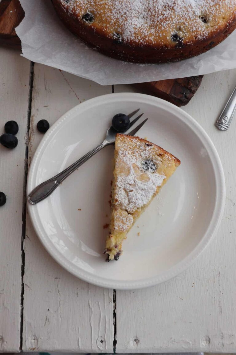 Easy Lemon Blueberry Ricotta Cake - Season & Thyme