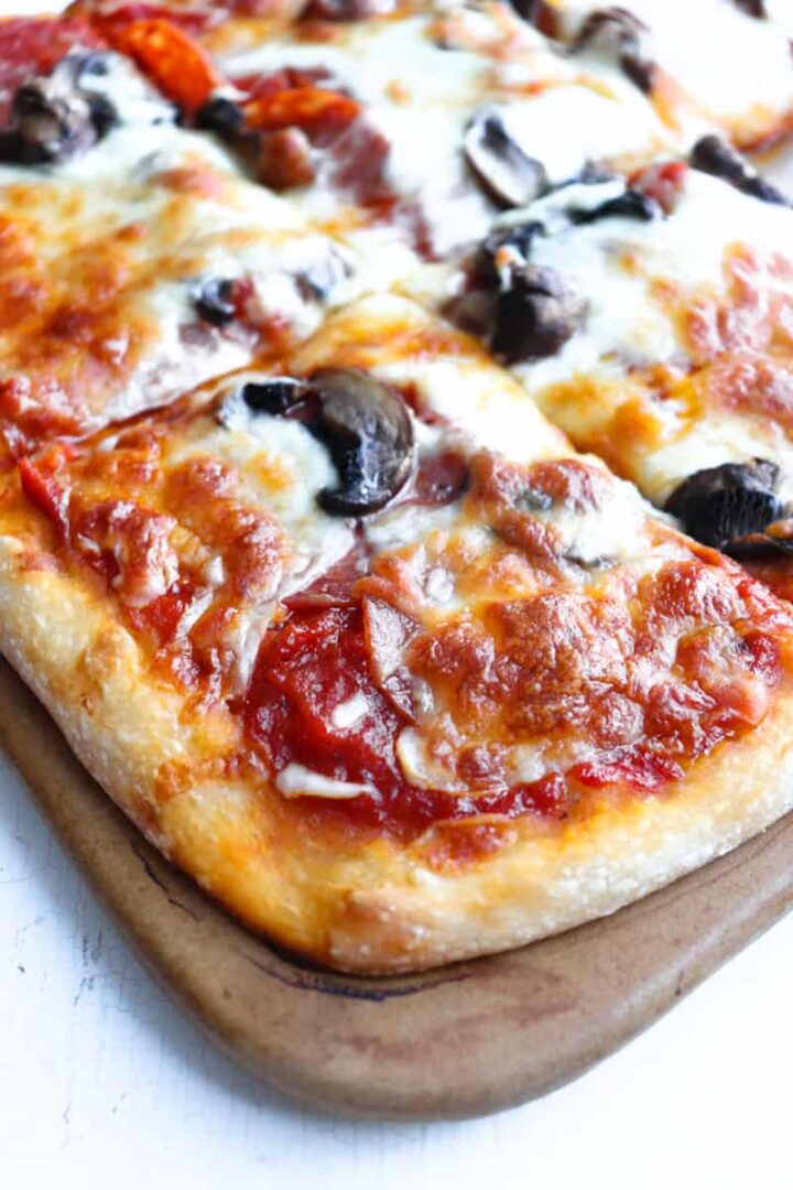 Cafeteria Style Rectangle Pizza - Season & Thyme