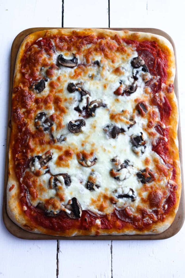 Cafeteria Style Rectangle Pizza - Season & Thyme