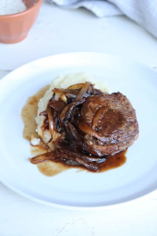 Venison Medallions with Balsamic Onion Sauce - Season & Thyme