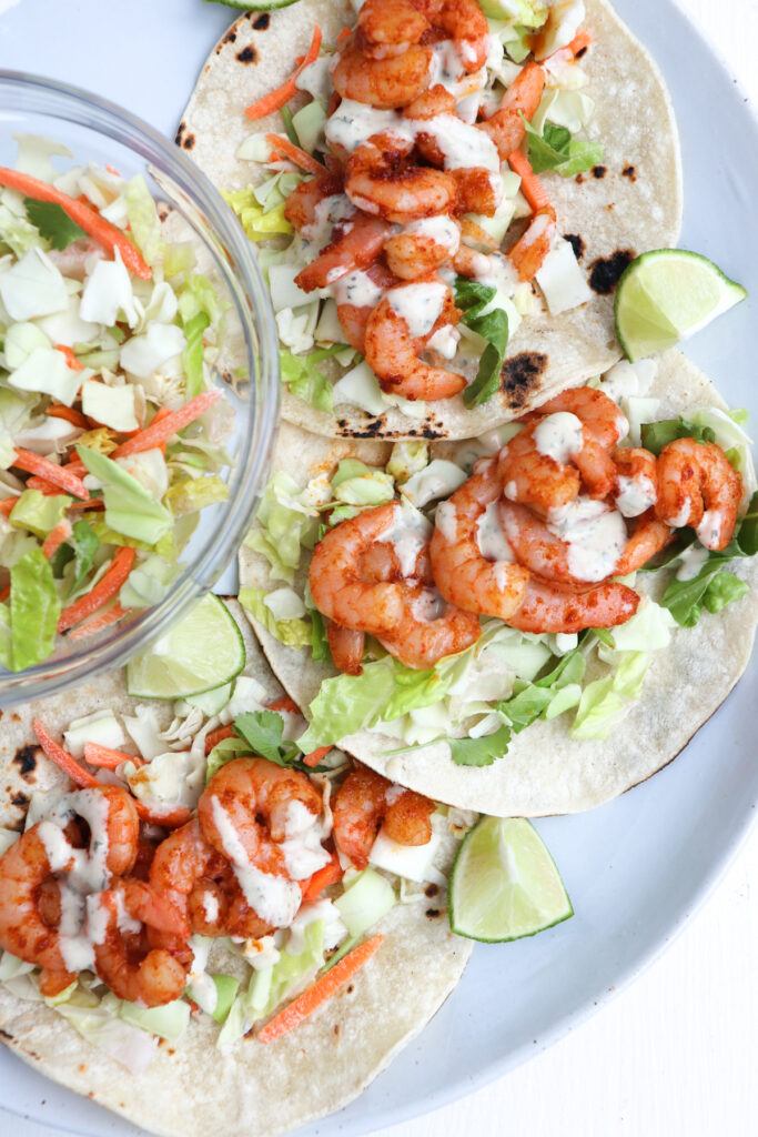 Baja Shrimp Tacos with Cabbage - Season & Thyme