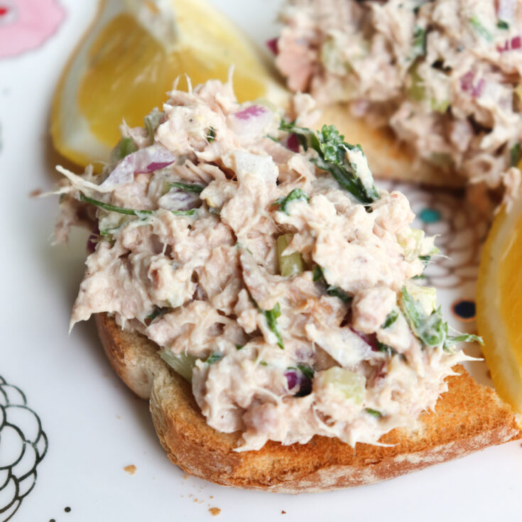 Healthy Greek Yogurt Tuna Salad Season Thyme
