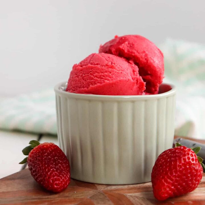 Ninja Creami Strawberry Sorbet - Season & Thyme