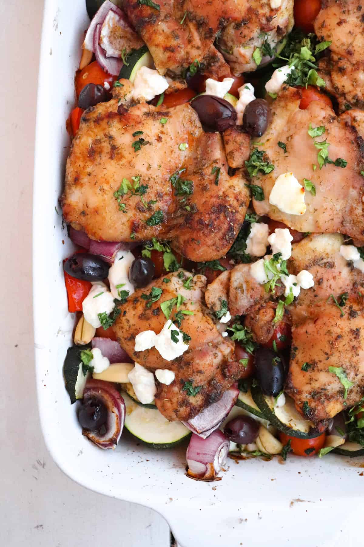 Greek Chicken Tray Bake - Season & Thyme