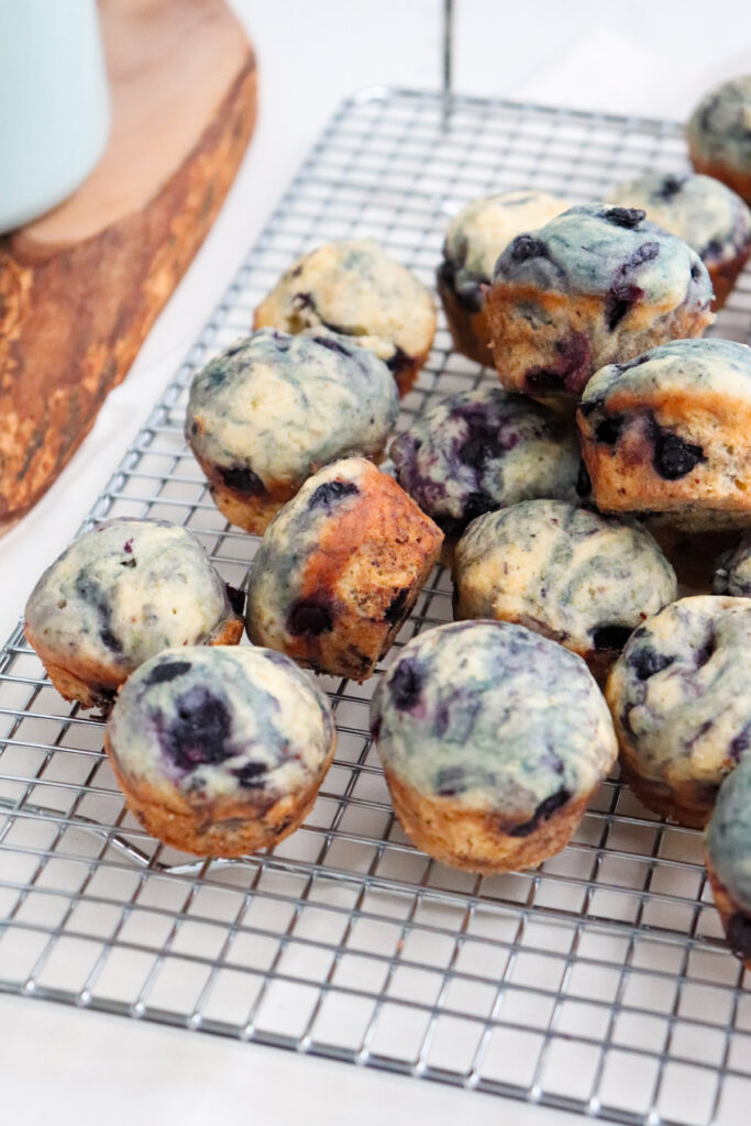 Homemade Mini Blueberry Muffins - Season & Thyme