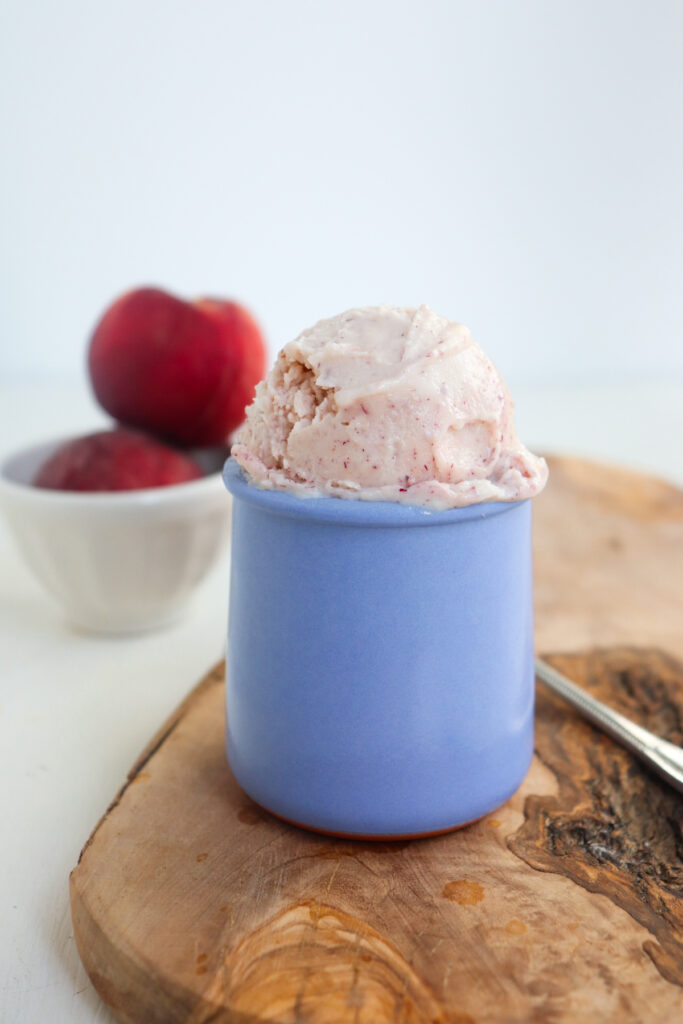 Ninja Creami Peach Ice Cream - Season & Thyme