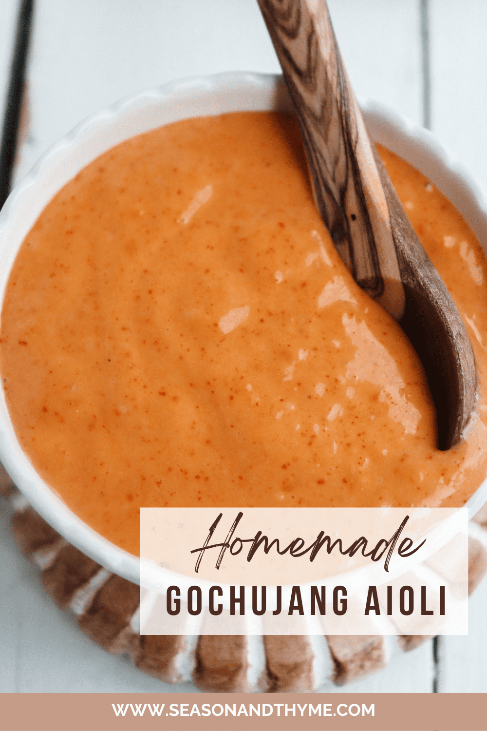 Easy Gochujang Aioli - Season & Thyme