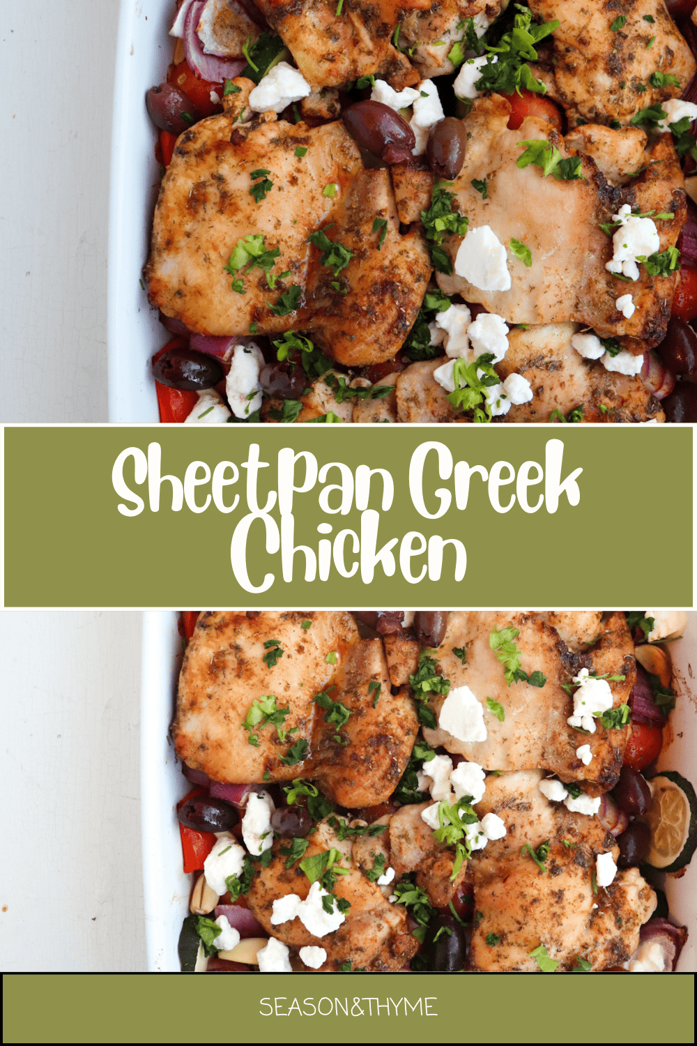 Greek Chicken Tray Bake - Season & Thyme