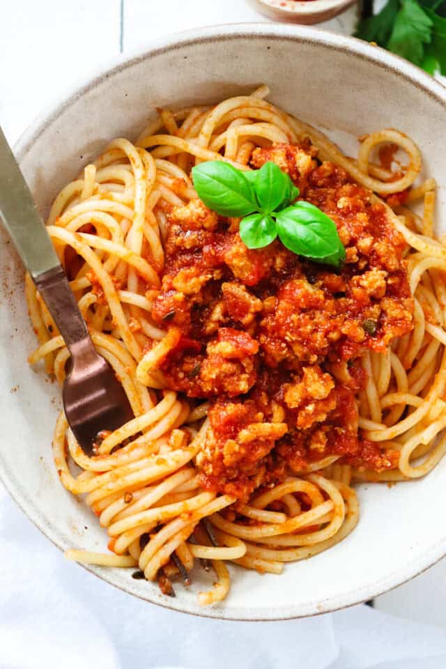 Ground Chicken Spaghetti - Season & Thyme