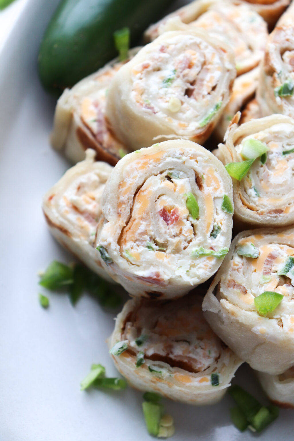 Jalapeno Popper Pinwheels - Season & Thyme